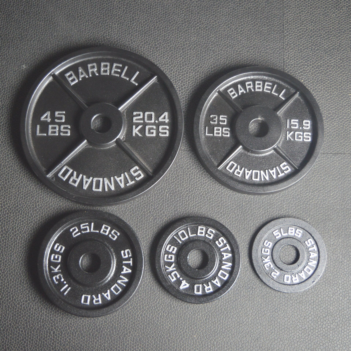 245lb Cast Iron Plate Set – Radium Fitness